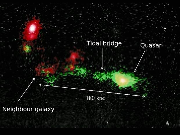 Cosmic Collision Fires Up Quasar SDSS J0123+00 | Science 2.0